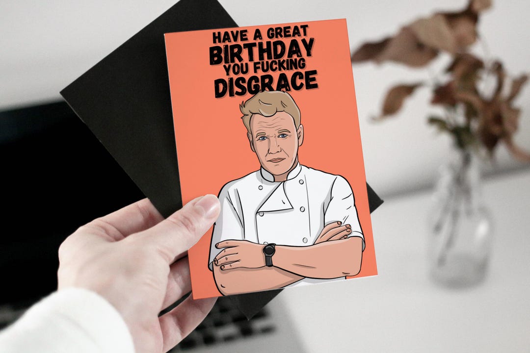 Disgrace Birthday Greeting Birthday Day Card| Albi Arts | Gordon - Etsy
