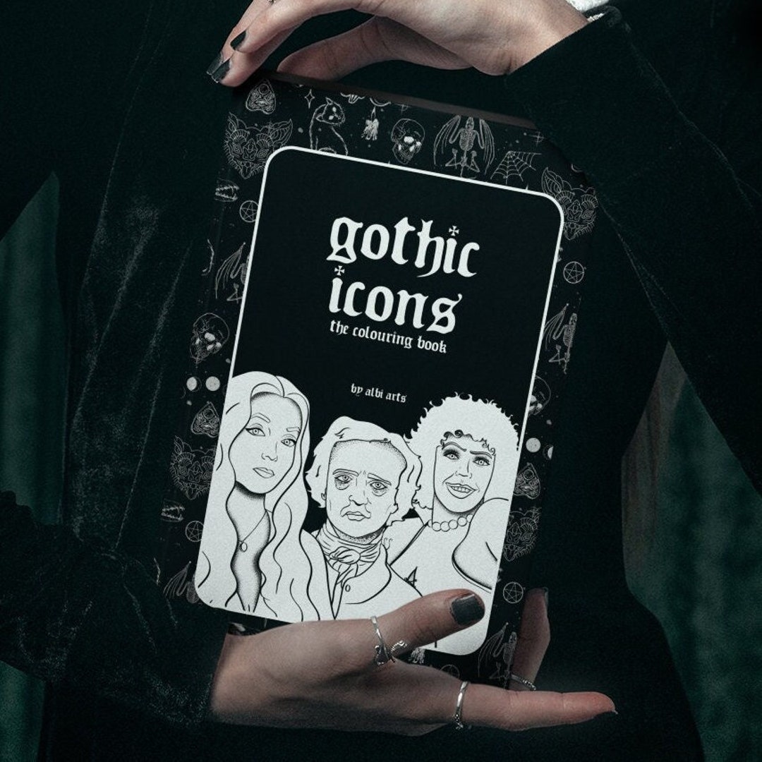 Gothic Icons Colouring Book by Albi Arts - Etsy