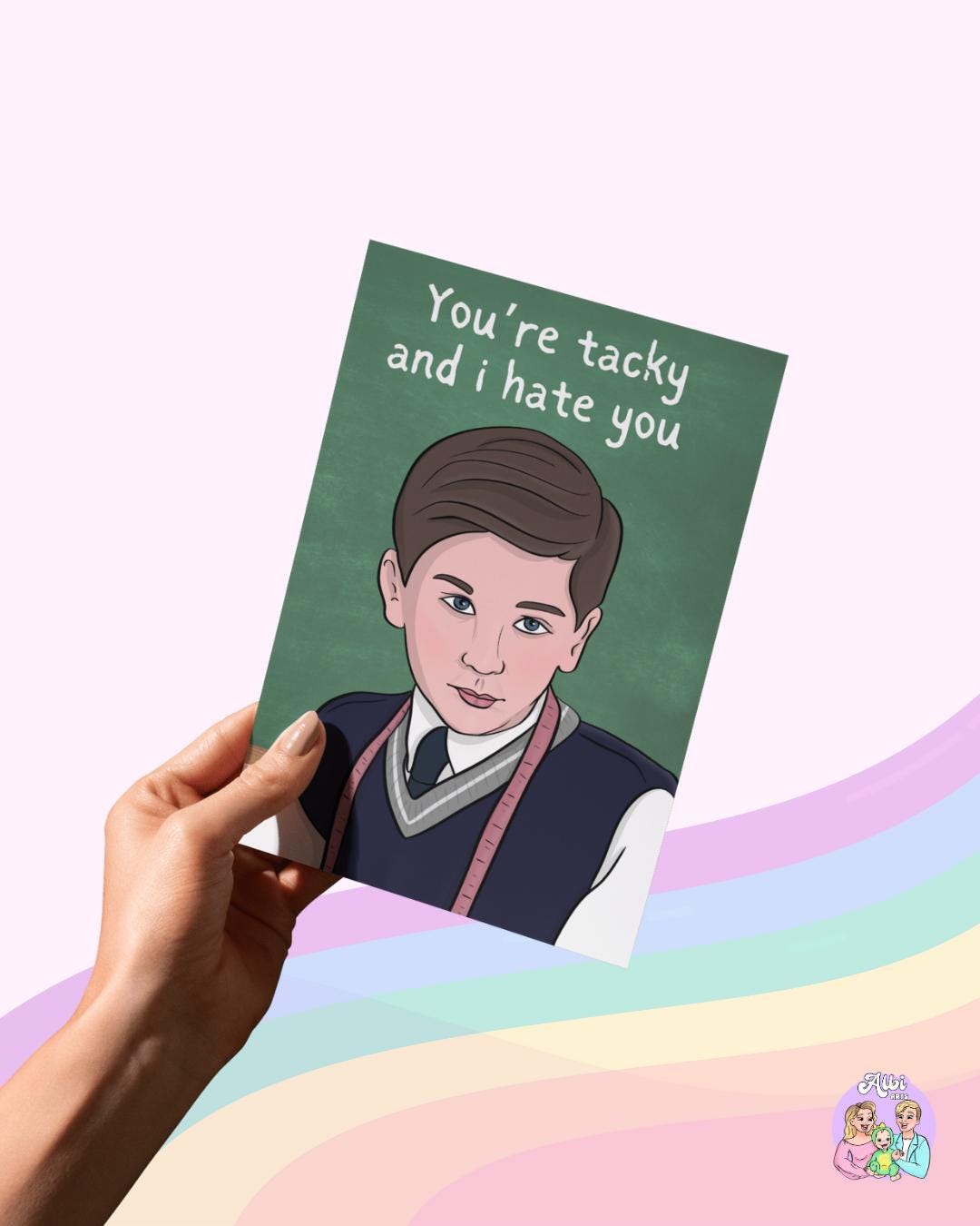You're Tacky and I Hate You Greeting Card School of Rock | Funny ...