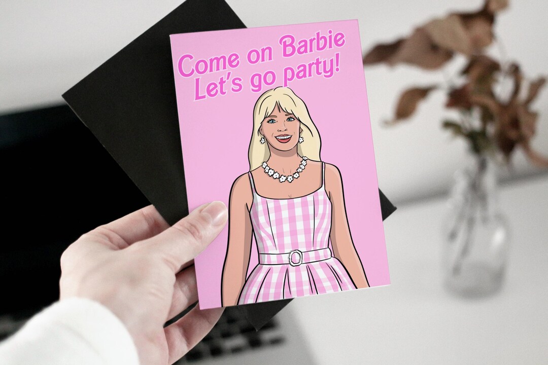 Let’s Go Party Greeting Birthday Day Card | Barb - Etsy
