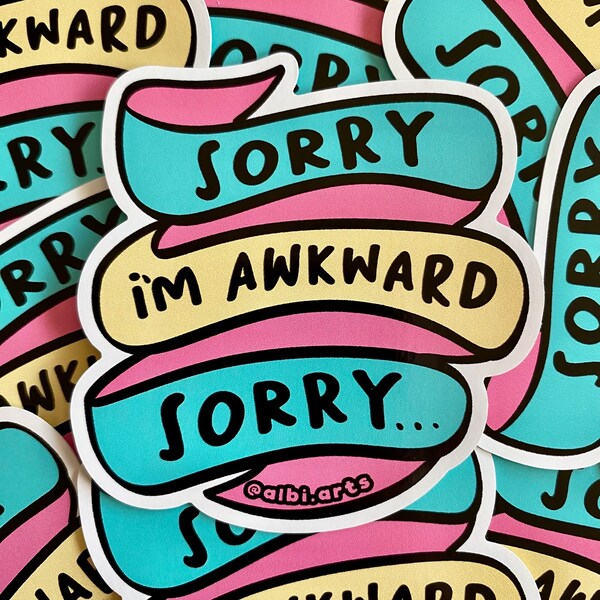 Awkward Sticker - Etsy