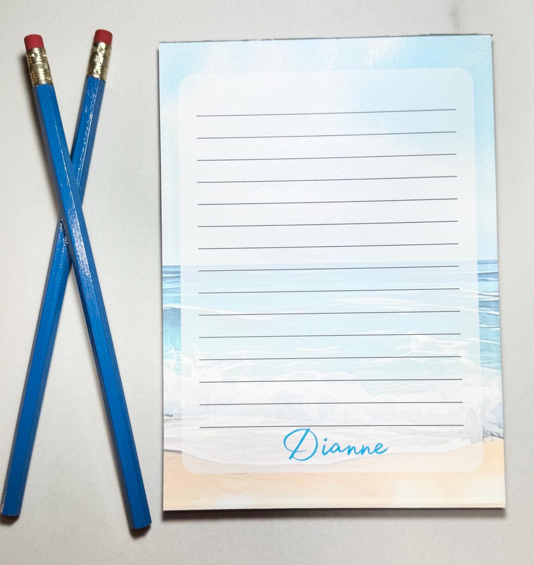 Notepad, Ocean Notepad, Beach Notepad - Etsy
