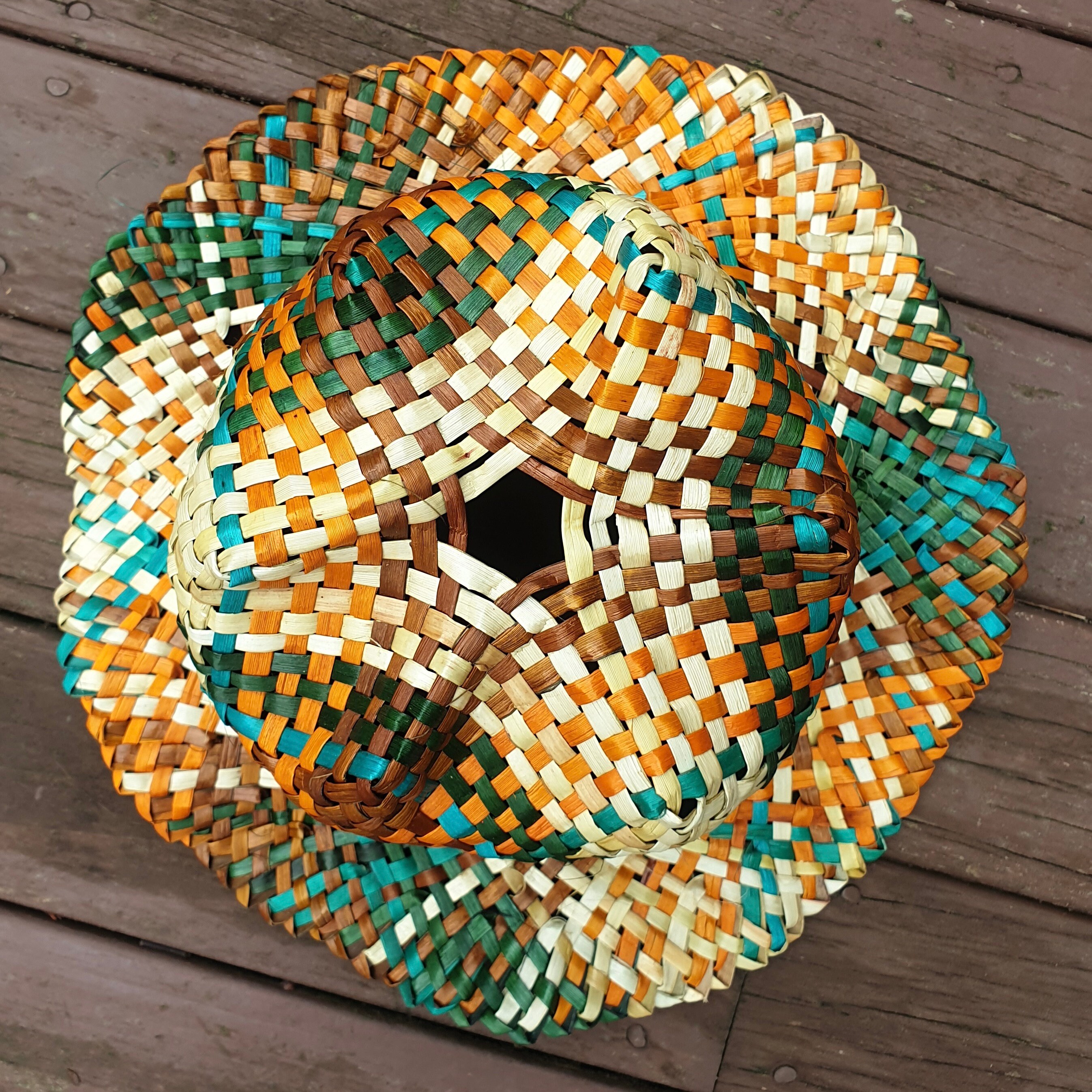 Handmade 6-corner Pōtae / Flax Hat - Etsy
