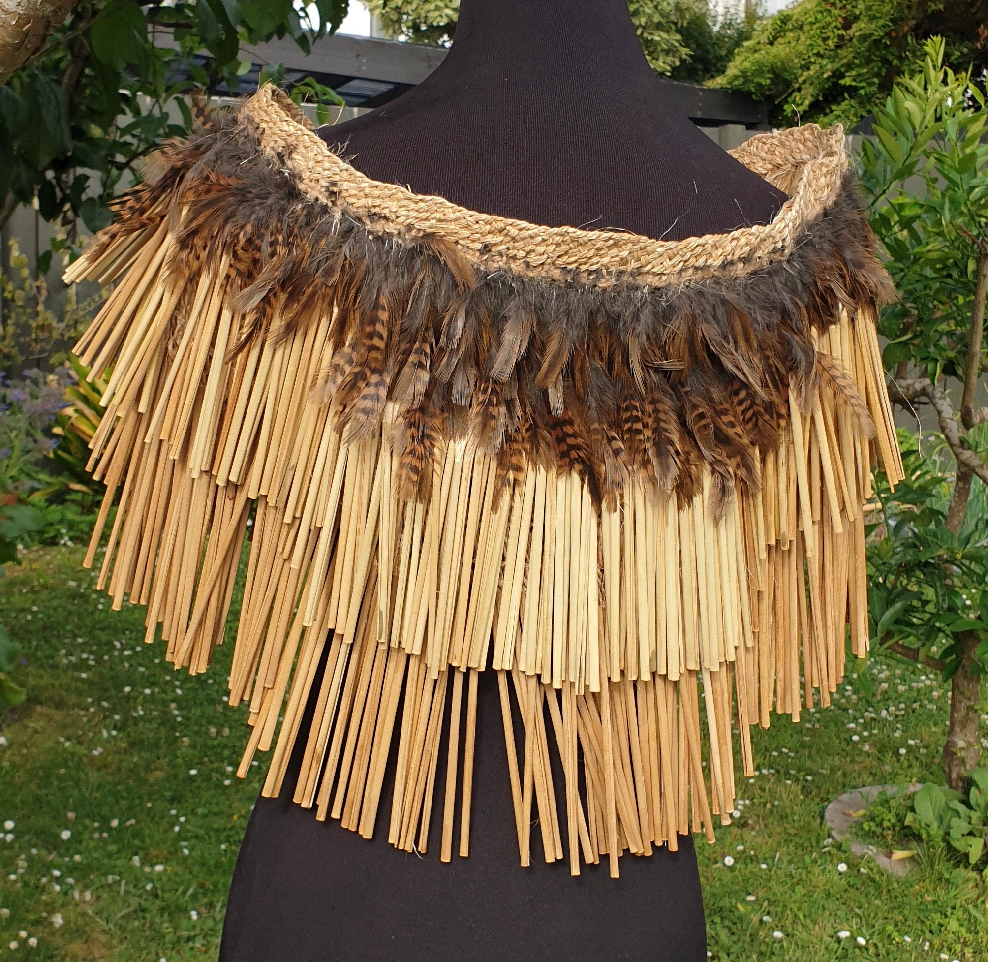 Handmade flax shawl / harakeke Kete KOROWAL Maori flax | Etsy