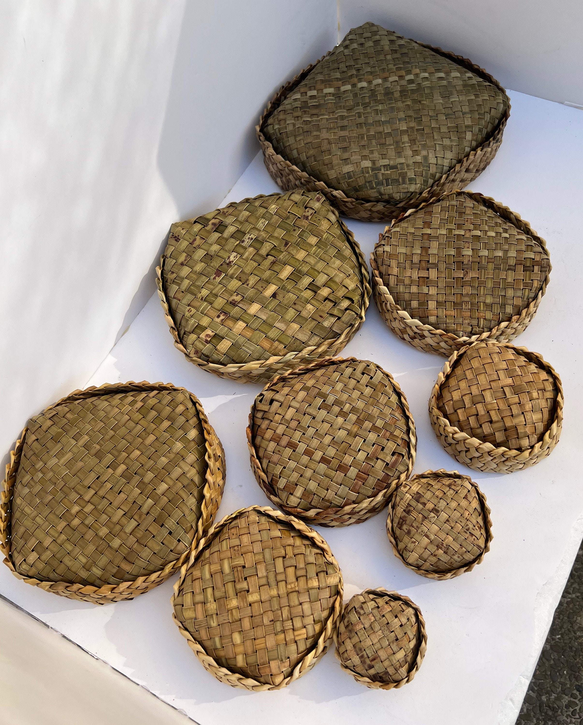 Handmade Flax Basket / Harakeke Basket (maori Flax Weaving) - Etsy