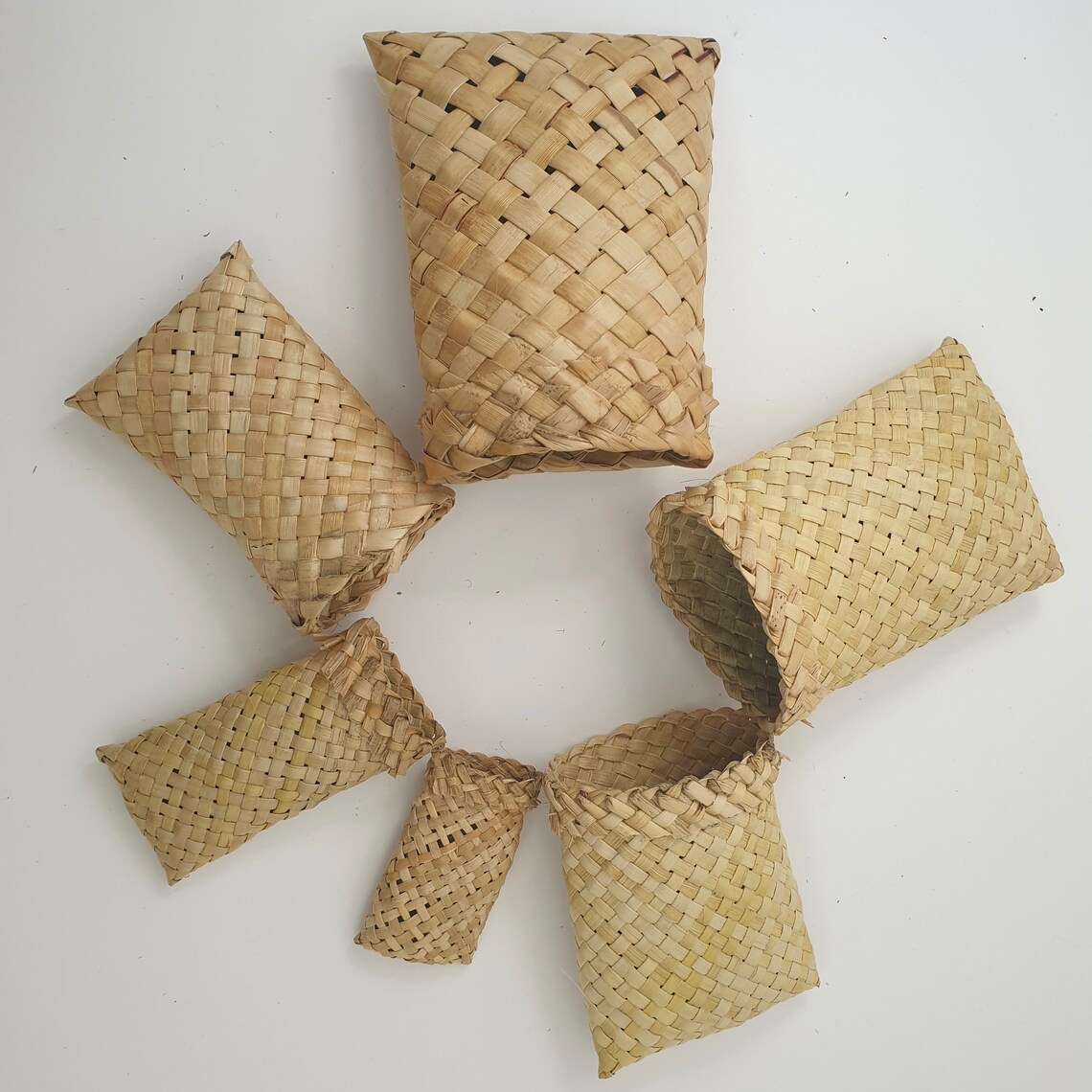 Handmade Flax 2 Corner Kete / Harakeke Kete maori Flax Weaving - Etsy ...