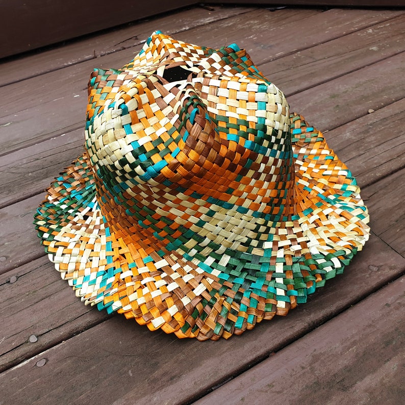 Handmade 6-corner Pōtae / Flax Hat - Etsy