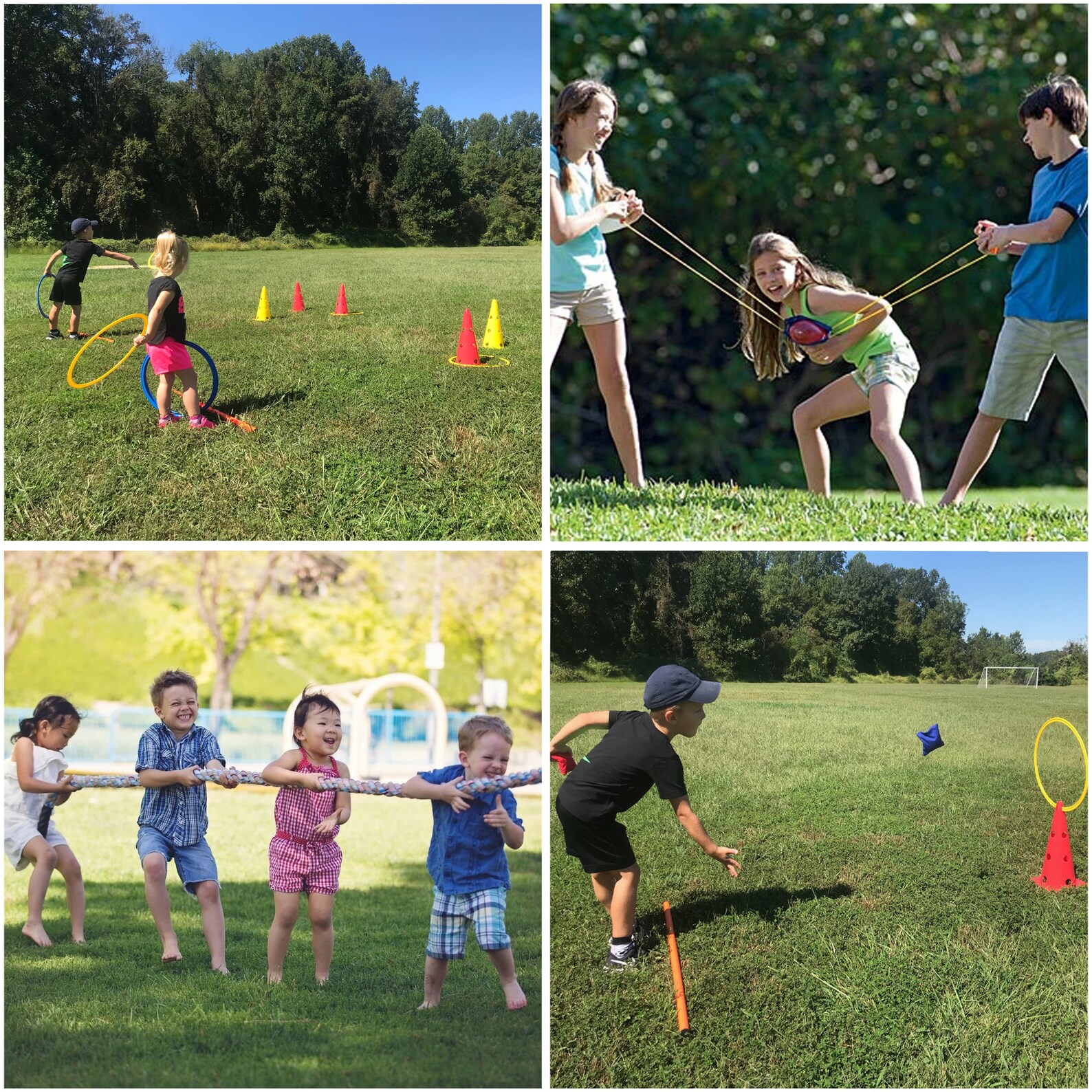 Obstacle Course Set, Relay Race Game, Birthday Party Games, 50ft Tug of ...