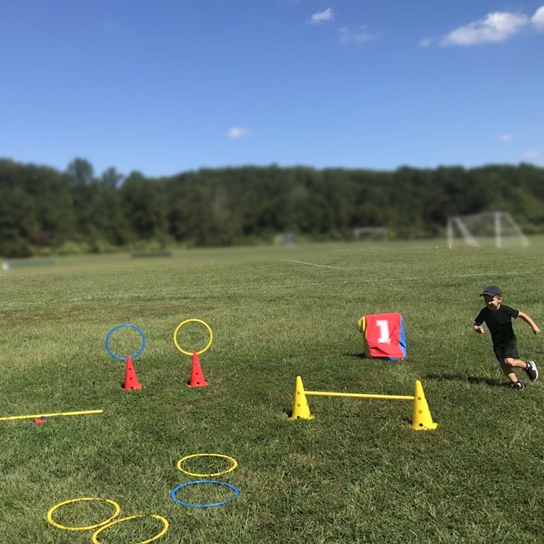 Obstacle Course Set, Relay Race Game, Birthday Party Games, 50ft Tug of ...