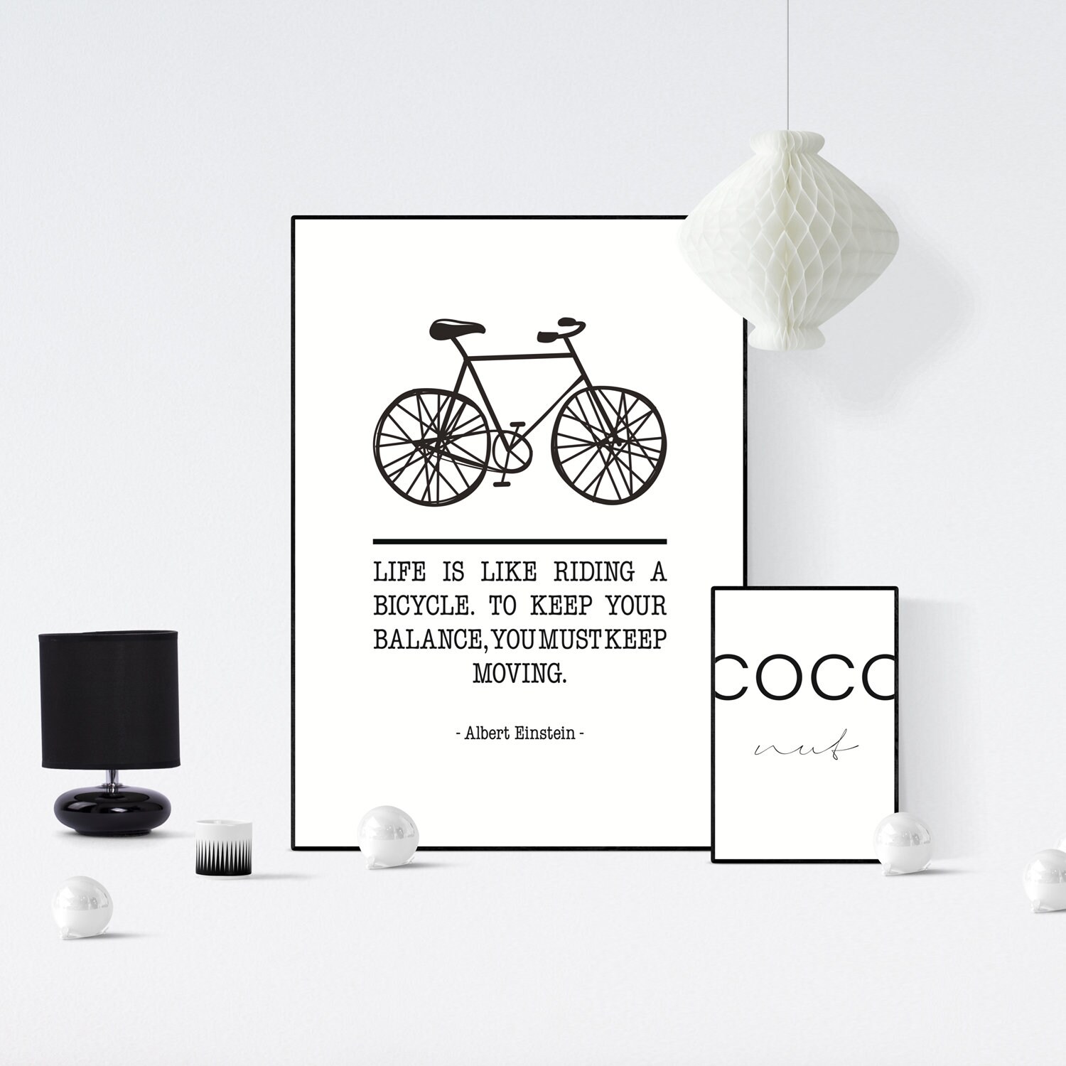Printable Poster "life is Like a Bicycle..." - Etsy