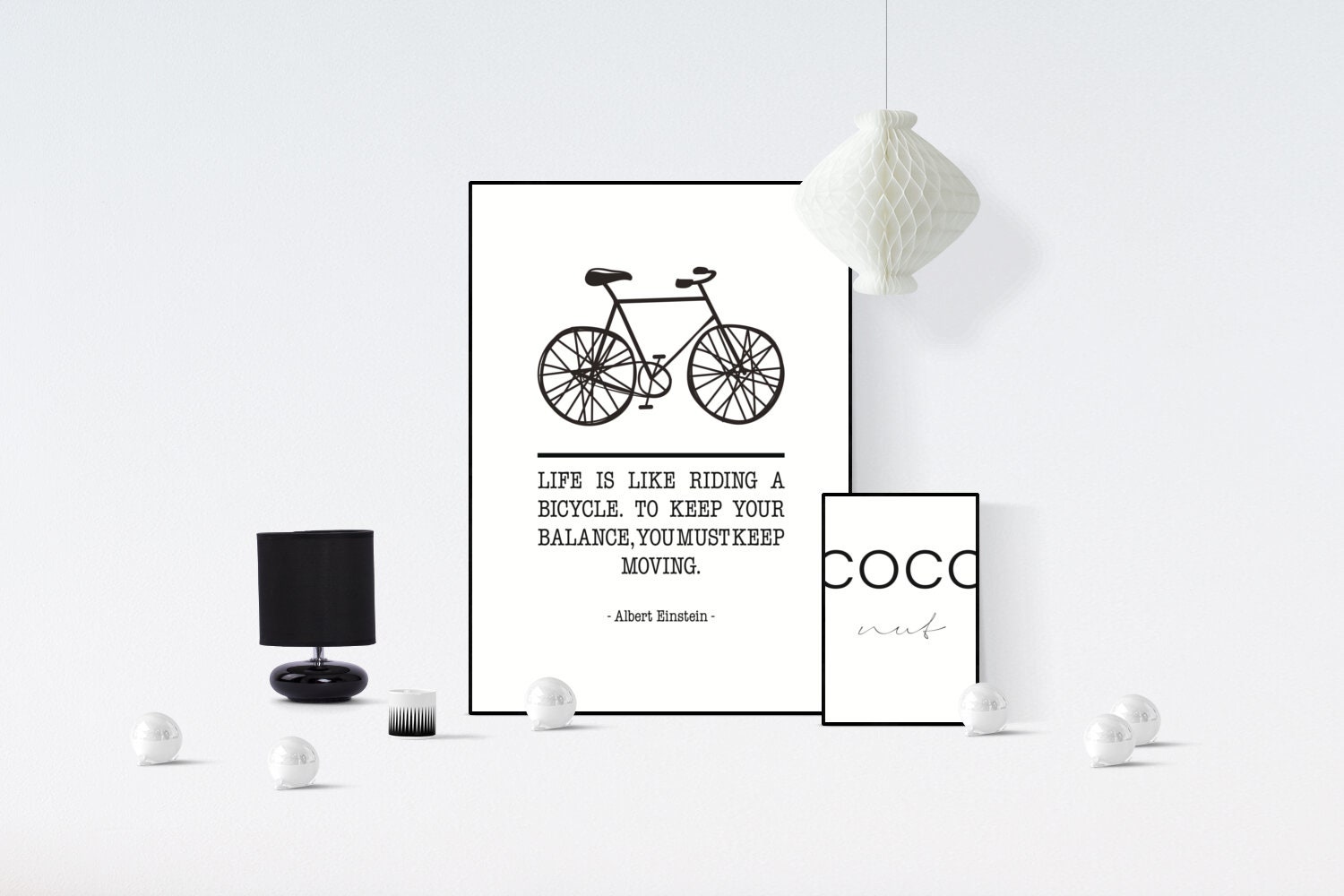 Printable Poster "life is Like a Bicycle..." - Etsy