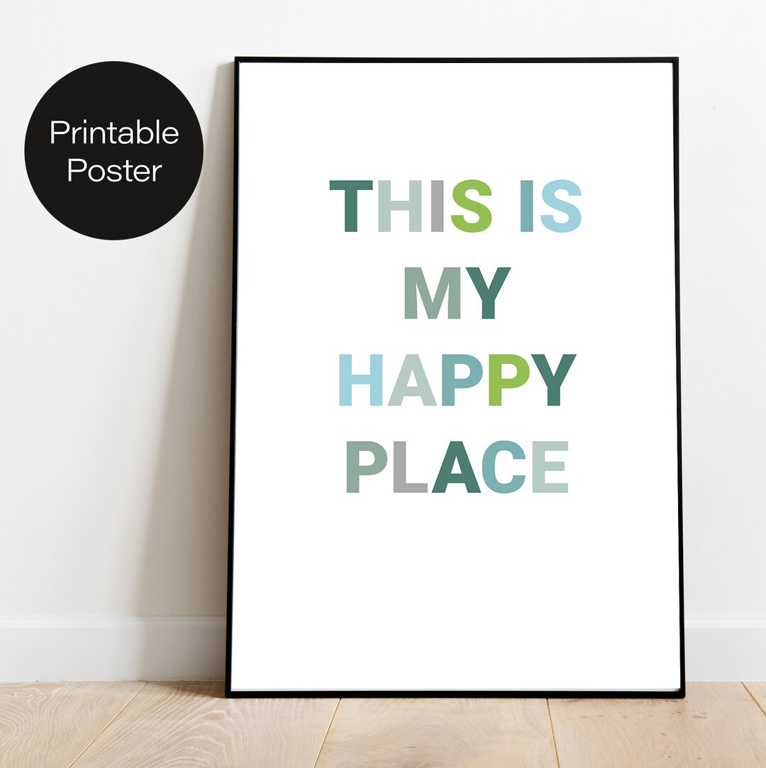 Printable Poster "this is My Happy Place" Baby, Birth, New Born ...