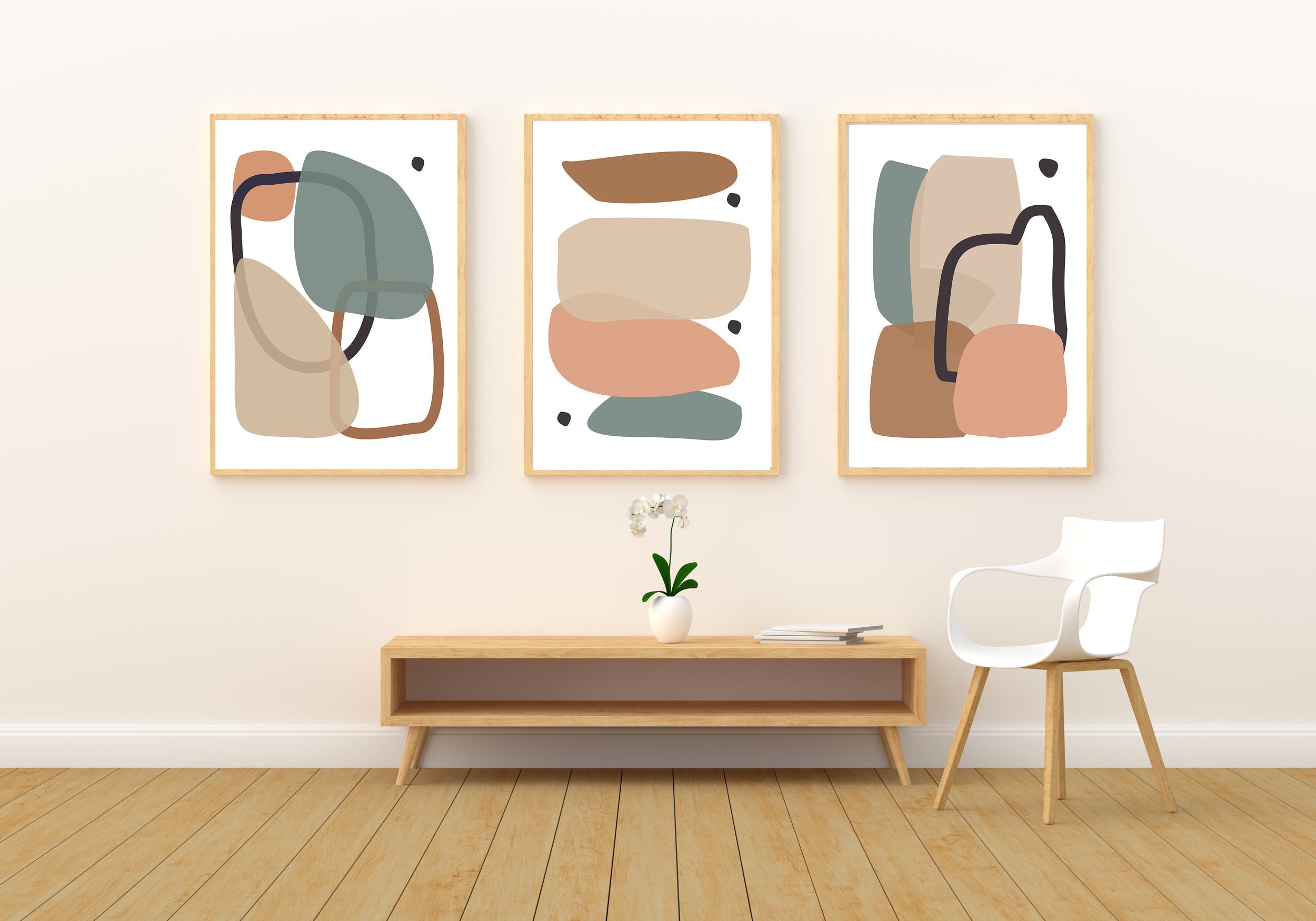 Printable Poster "graphical III Pastel" Nordic, Minimalist, Graphic ...