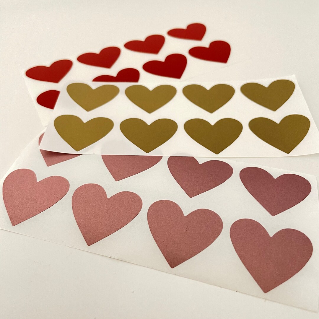 Heart Sticker, Scratch Sticker Heart, Heart-shaped Scratch Stickers ...