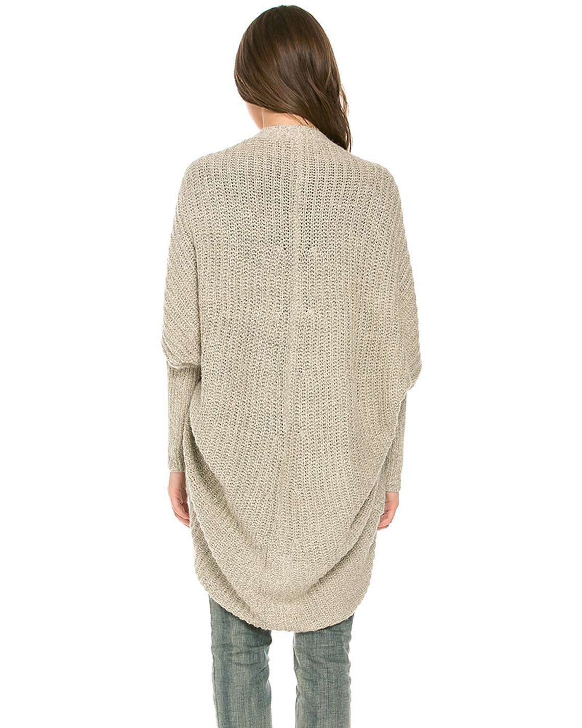 Women Knit Dolman Sweater Cardigan With Pockets Oversize Open Front ...