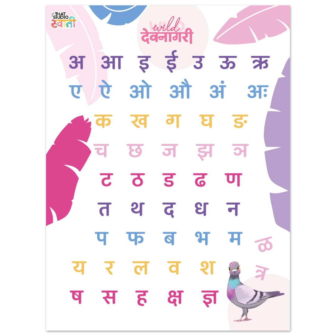 Wild Devanagari Poster - Etsy