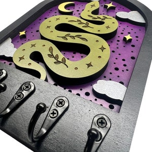 Celestial Snake Keyholder, Keychain Holder for Wall, Enchanting Decor ...