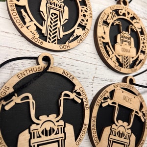 Motorcycle Ornament, Gift for Motorcycle Friend, Personalized ...