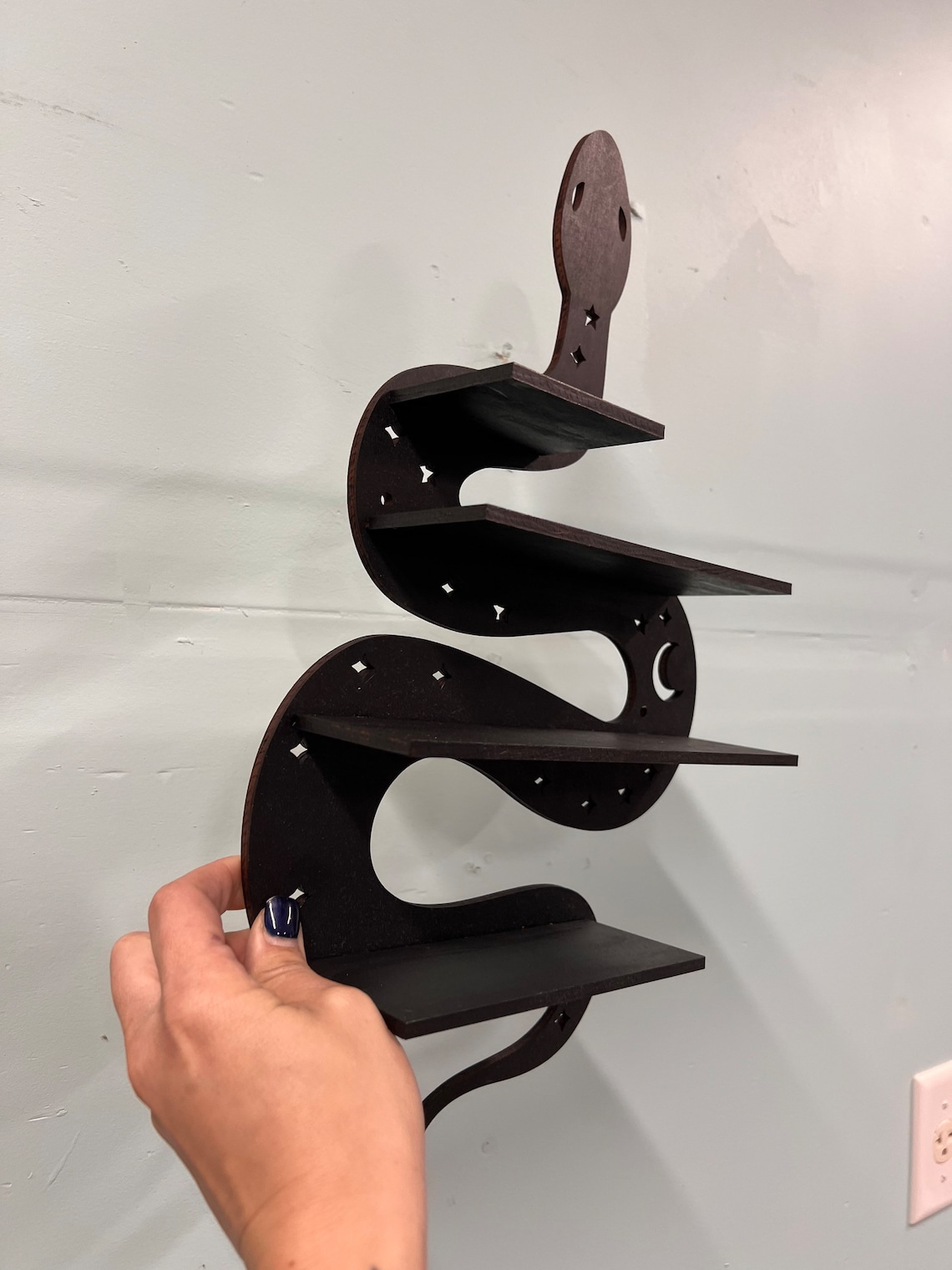 Snake Shelf Snake Crystal Shelf Celestial Home Decor - Etsy