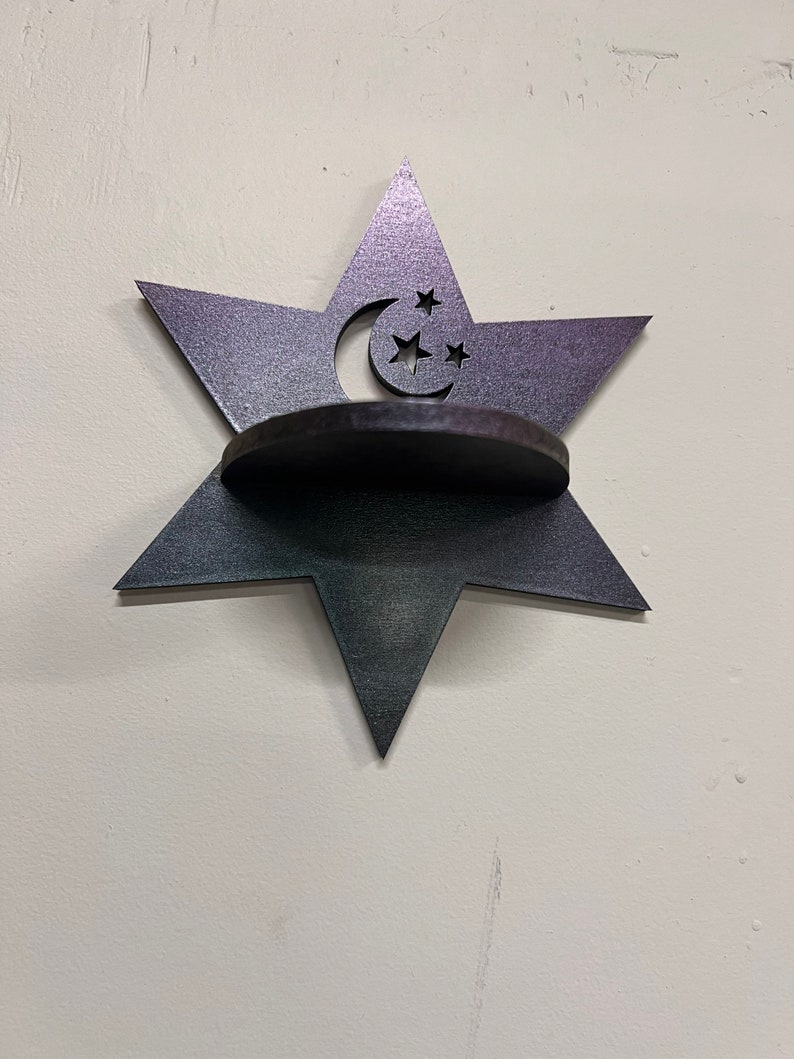 Celestial Star Wall Shelf, Crystal Shelf, Mini Shelf, Celestial Star ...