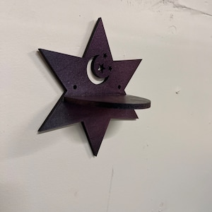 Celestial Star Wall Shelf, Crystal Shelf, Mini Shelf, Celestial Star ...