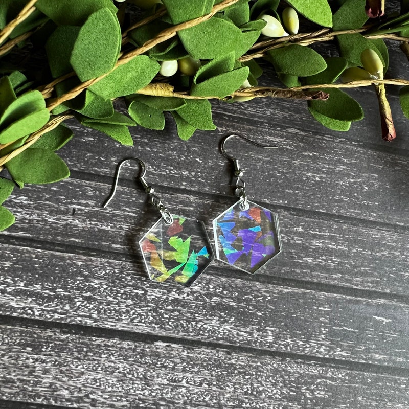 Acrylic Earrings - Etsy