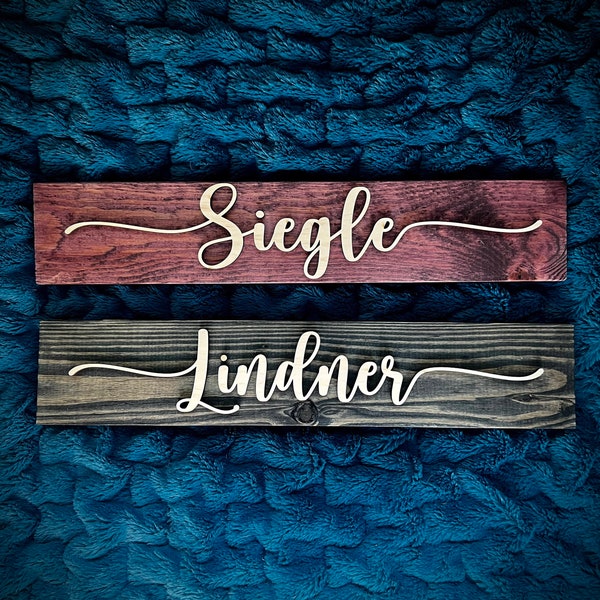 Last Name Sign - Etsy