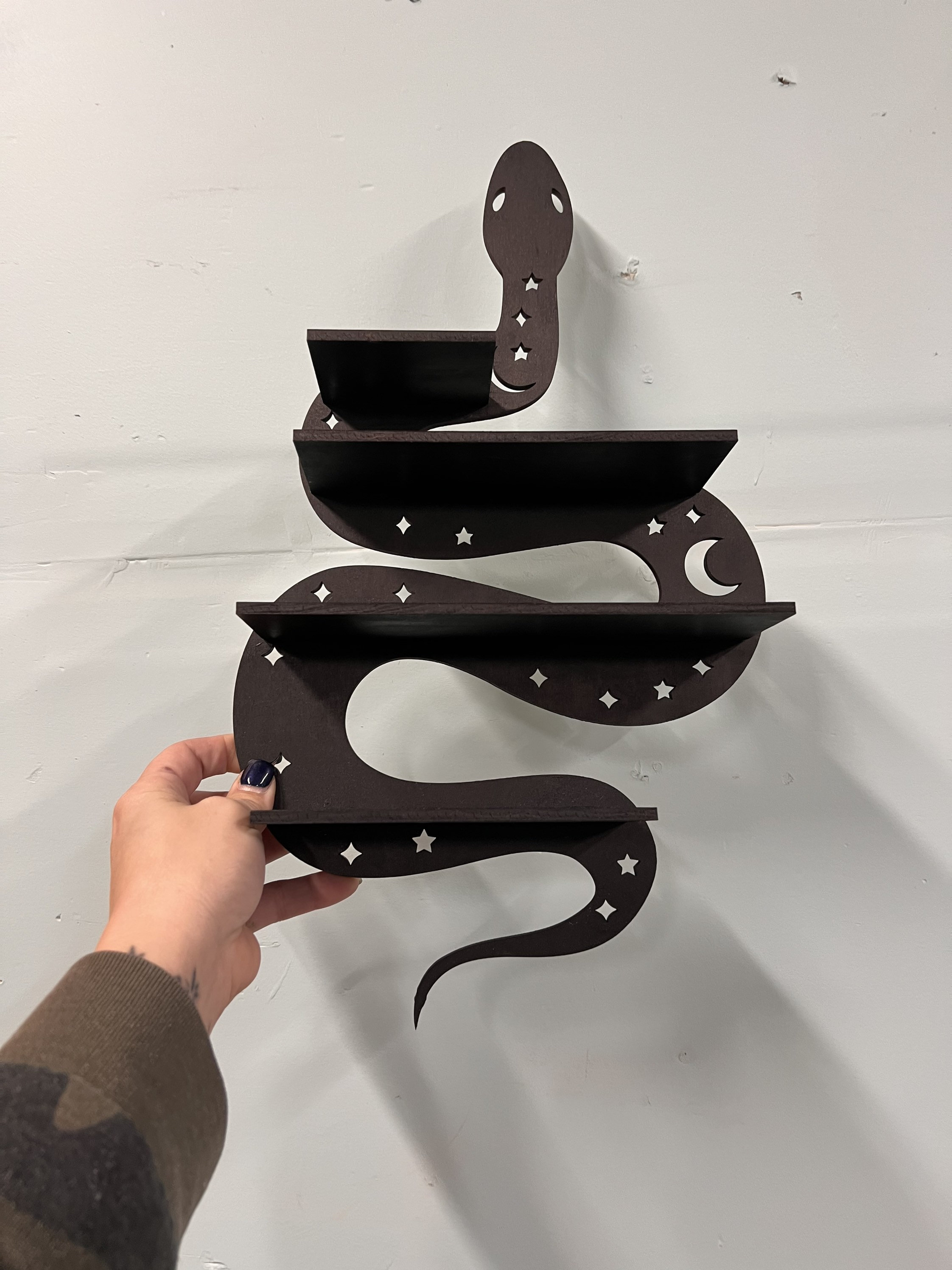 Snake Shelf Snake Crystal Shelf Celestial Home Decor - Etsy