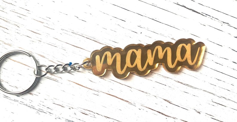 Mama Keychain Mothers Day Gift Personalized Name Keychain - Etsy