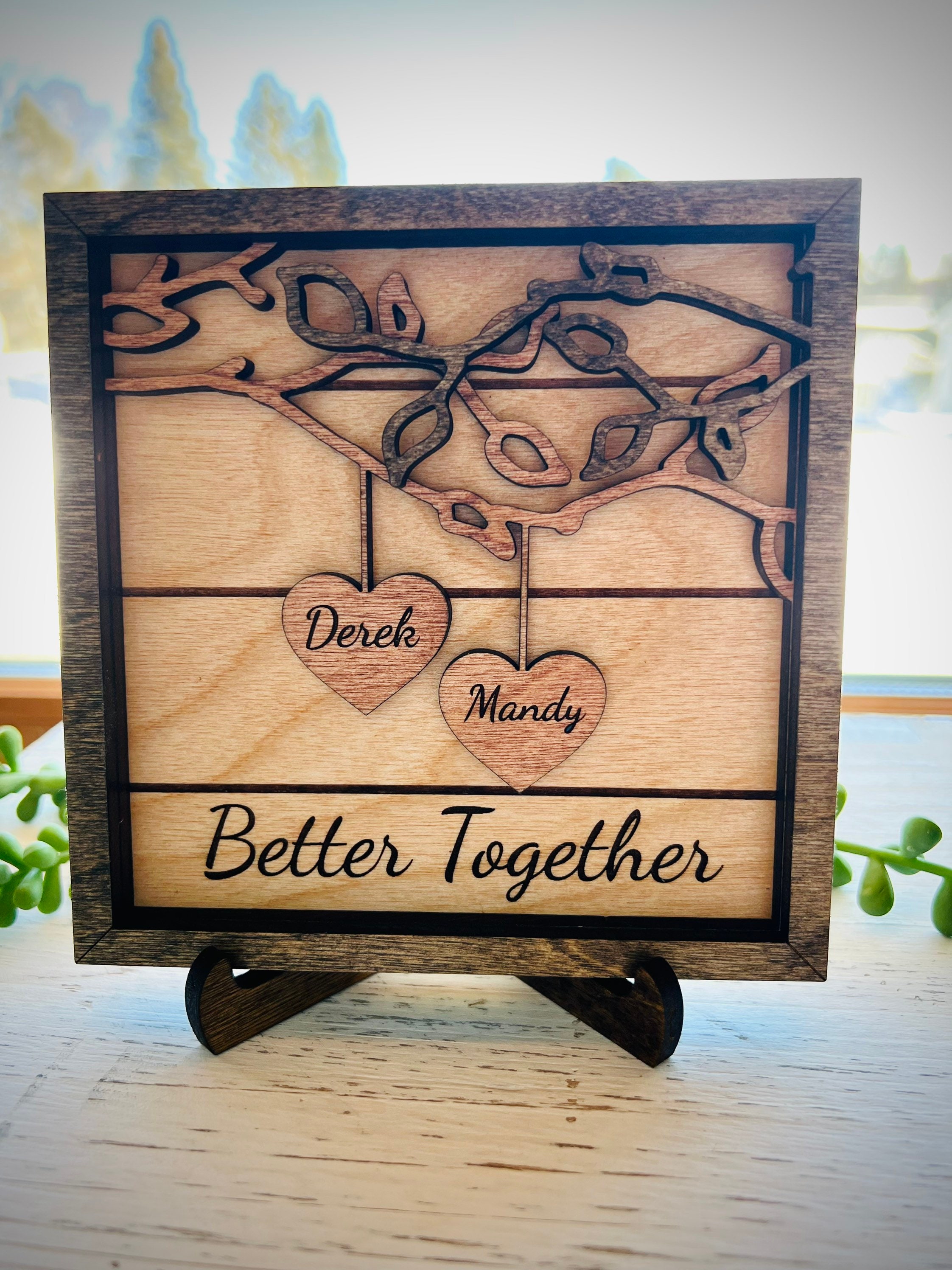 Family Tree Decor, Valentines Day Sign, Personalized Valentines Day ...