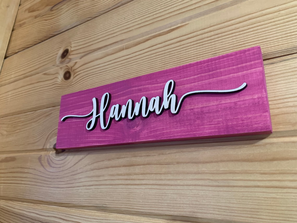 Kids Name Sign Personalized Name Sign Personalized Home | Etsy