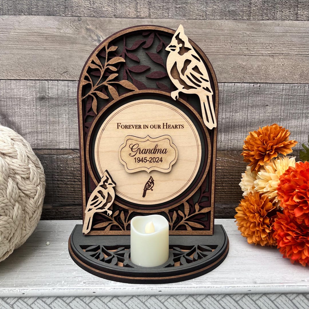 Cardinal Remembrance Sign for Home, Personalized Memorial Gift ...