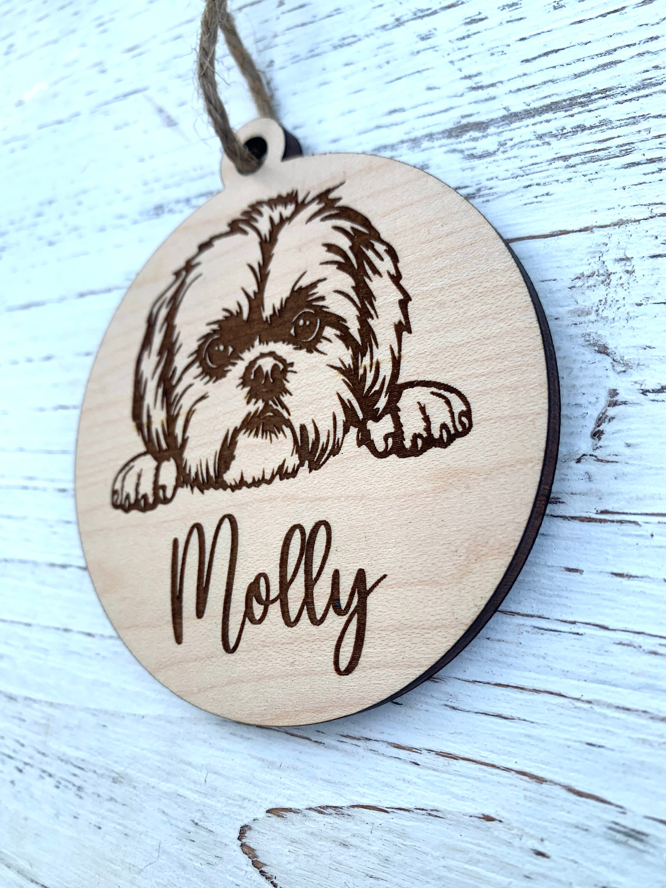 Shih Tzu Ornament Shih Tzu Dog Ornament Personalized Dog | Etsy