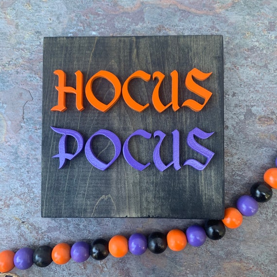 Hocus Pocus Halloween Sign - Etsy