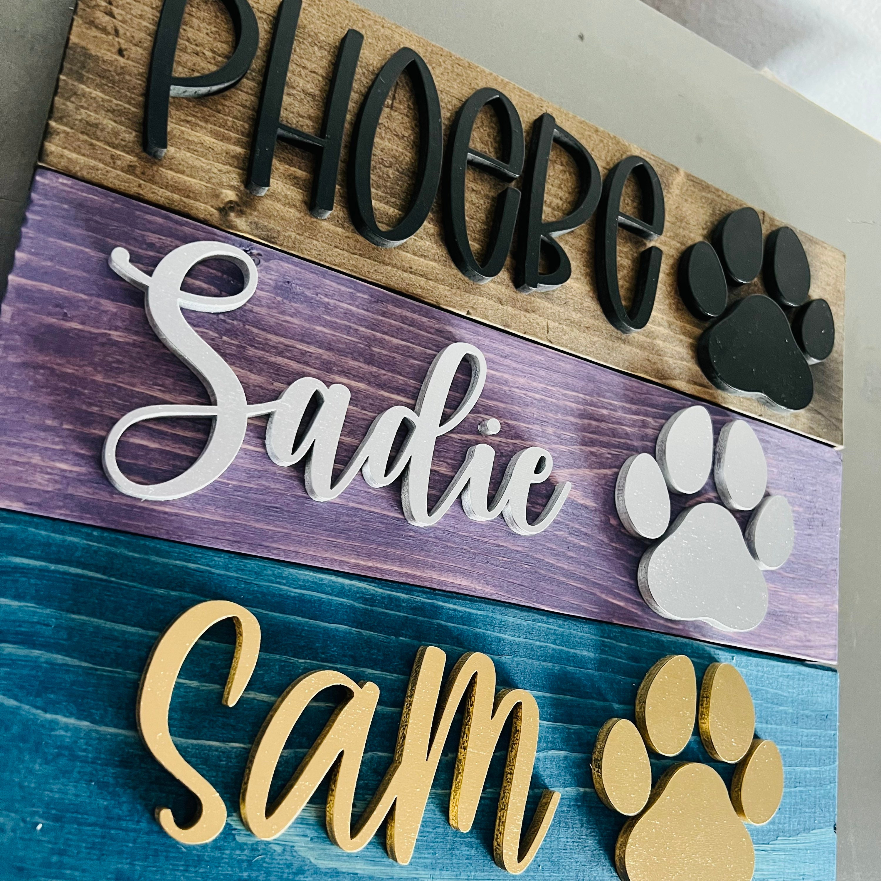 Dog Name Sign Crate Sign Dog Home Decor Gift for Puppy - Etsy