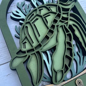 Sea Turtle Key Holder for Wall, Fun Sea Lover Home Decor for Wall ...