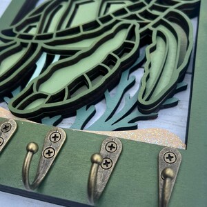 Sea Turtle Key Holder for Wall, Fun Sea Lover Home Decor for Wall ...