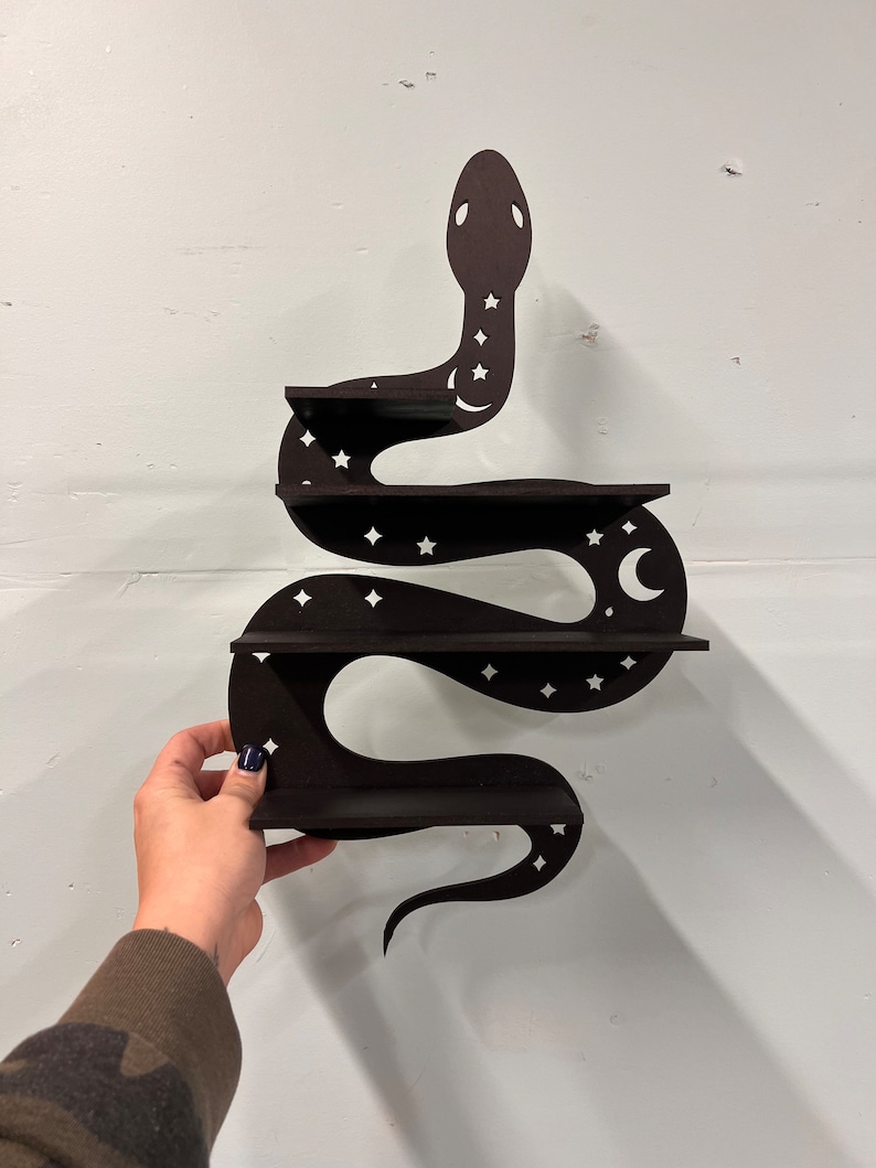 Snake Shelf, Snake Crystal Shelf, Celestial Home Decor - Etsy