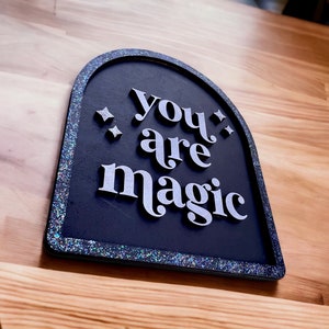 You Are Magic Sign, Boho Magic Sign, Modern Wall Art, Motivational ...
