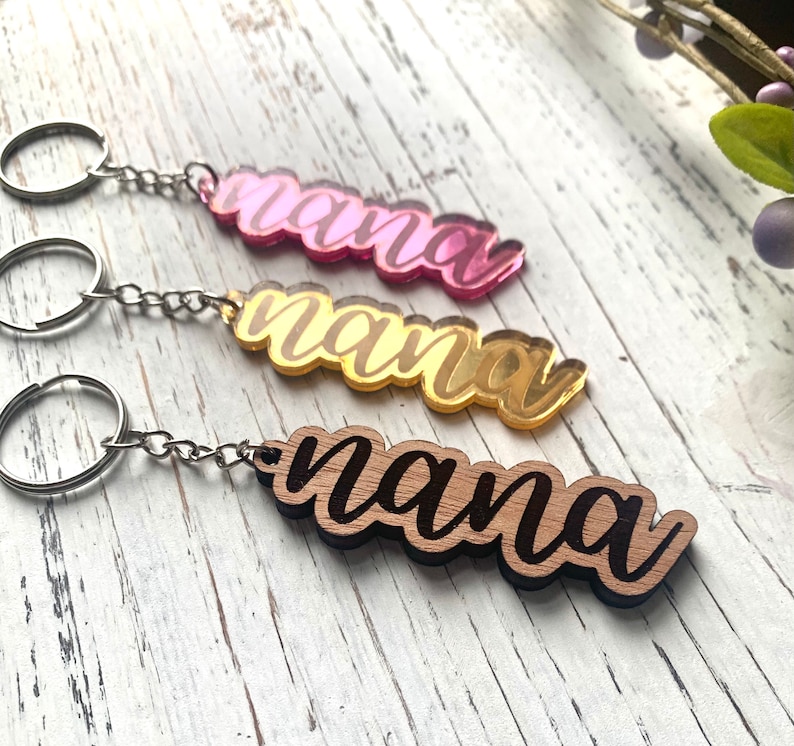 Mama Keychain Mothers Day Gift Personalized Name Keychain - Etsy