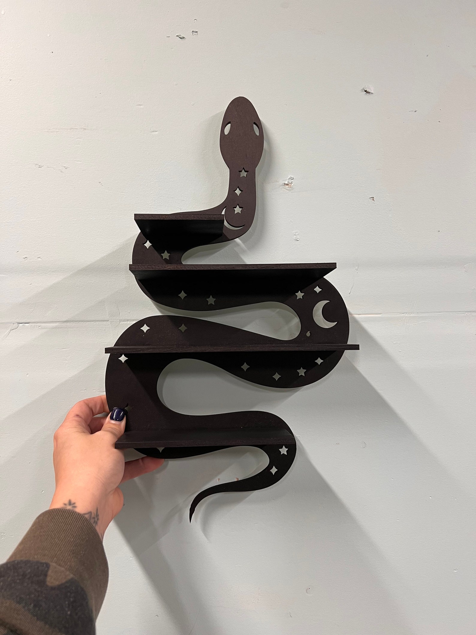 Snake Shelf, Snake Crystal Shelf, Celestial Home Decor - Etsy