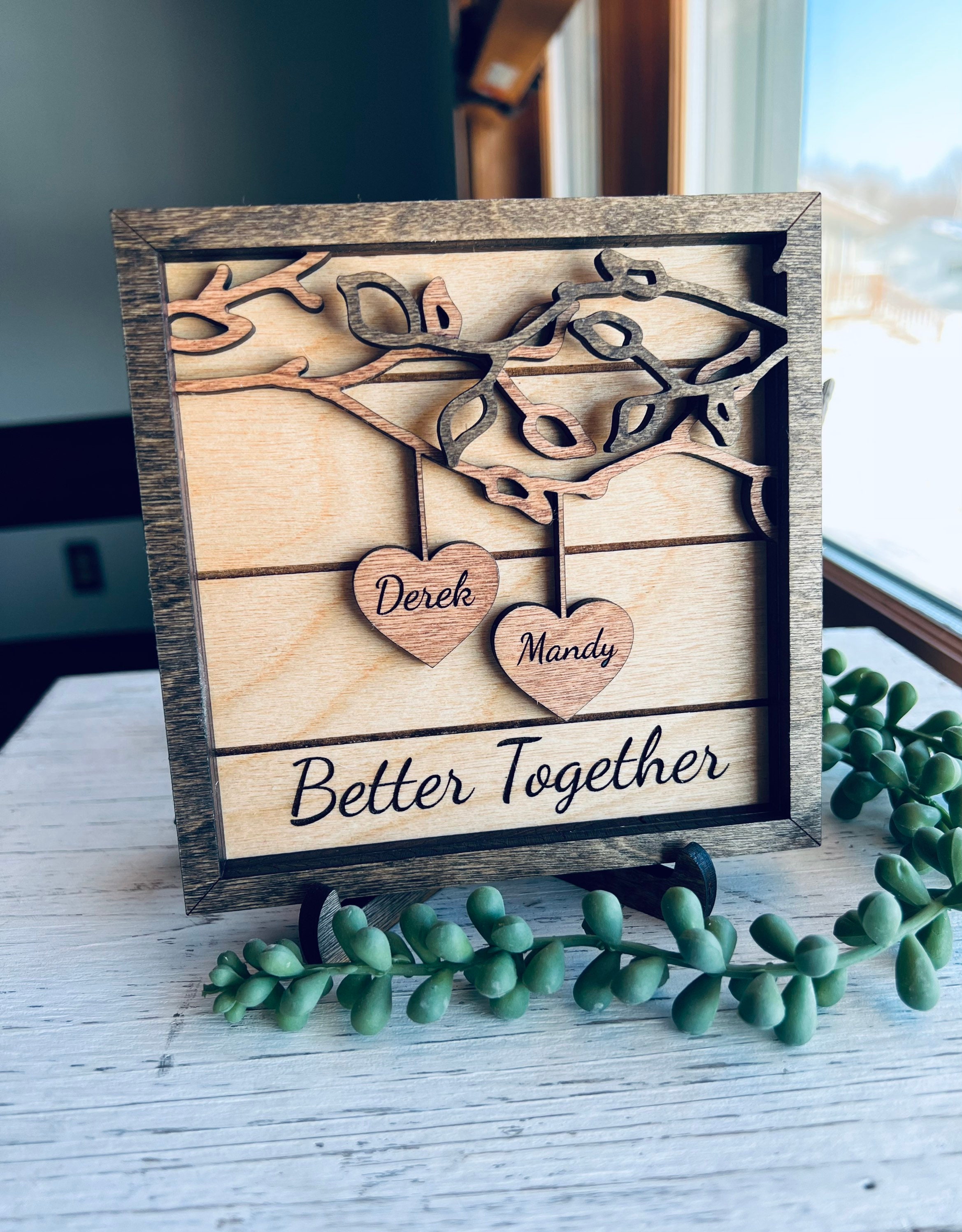 Family Tree Decor, Valentines Day Sign, Personalized Valentines Day ...