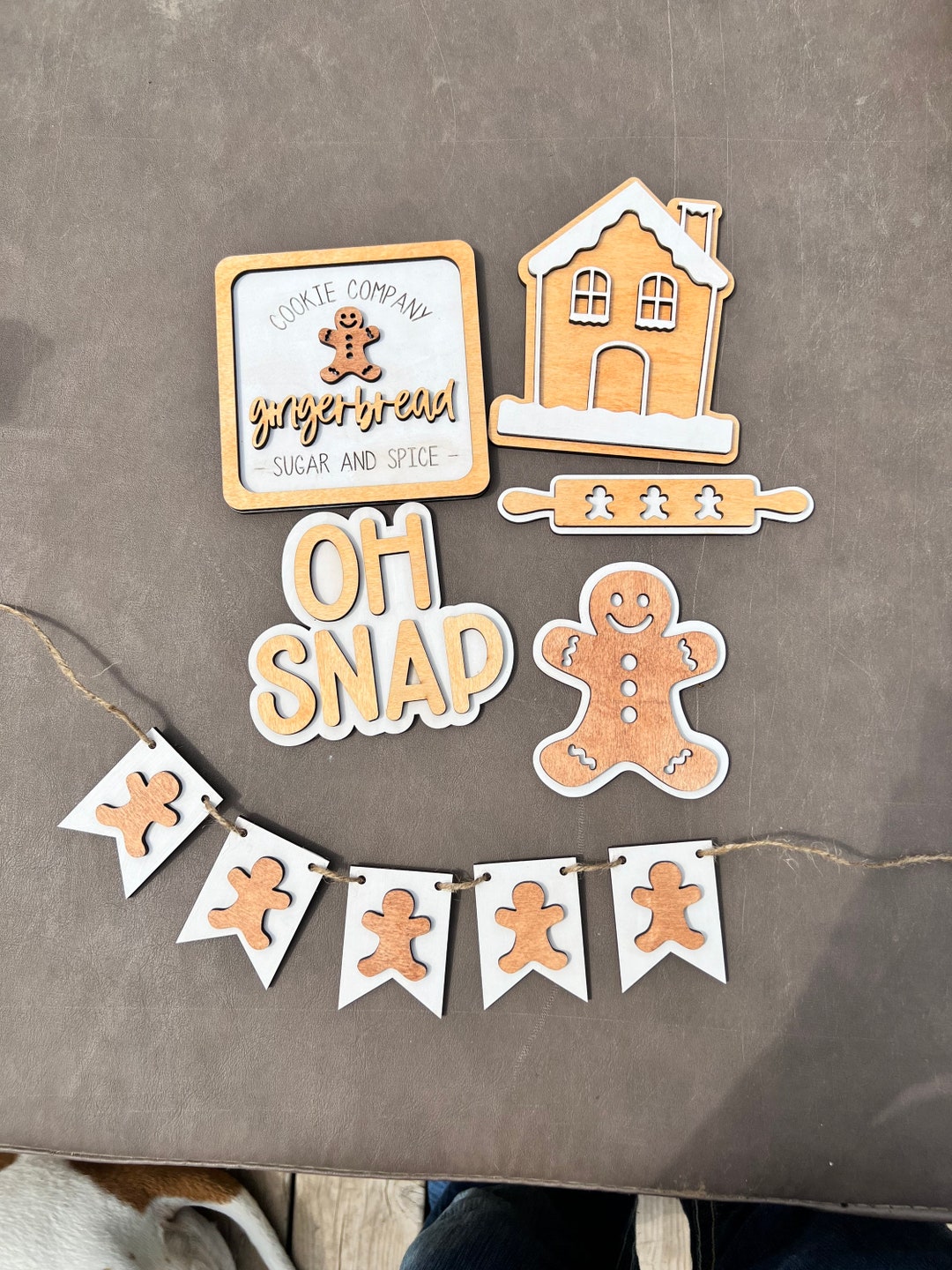 Gingerbread House Tiered Tray Decor, Gingerbread Home Decor, Christmas ...