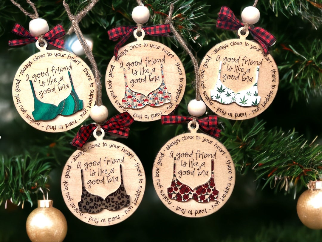 Best Friend Bra Ornament, Ornament for Best Friend, Gift for Friend - Etsy