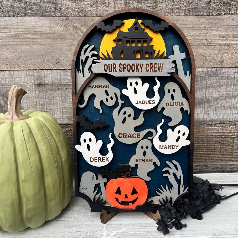 Halloween Plaque - Etsy