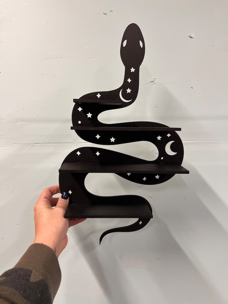 Snake Shelf, Snake Crystal Shelf, Celestial Home Decor - Etsy