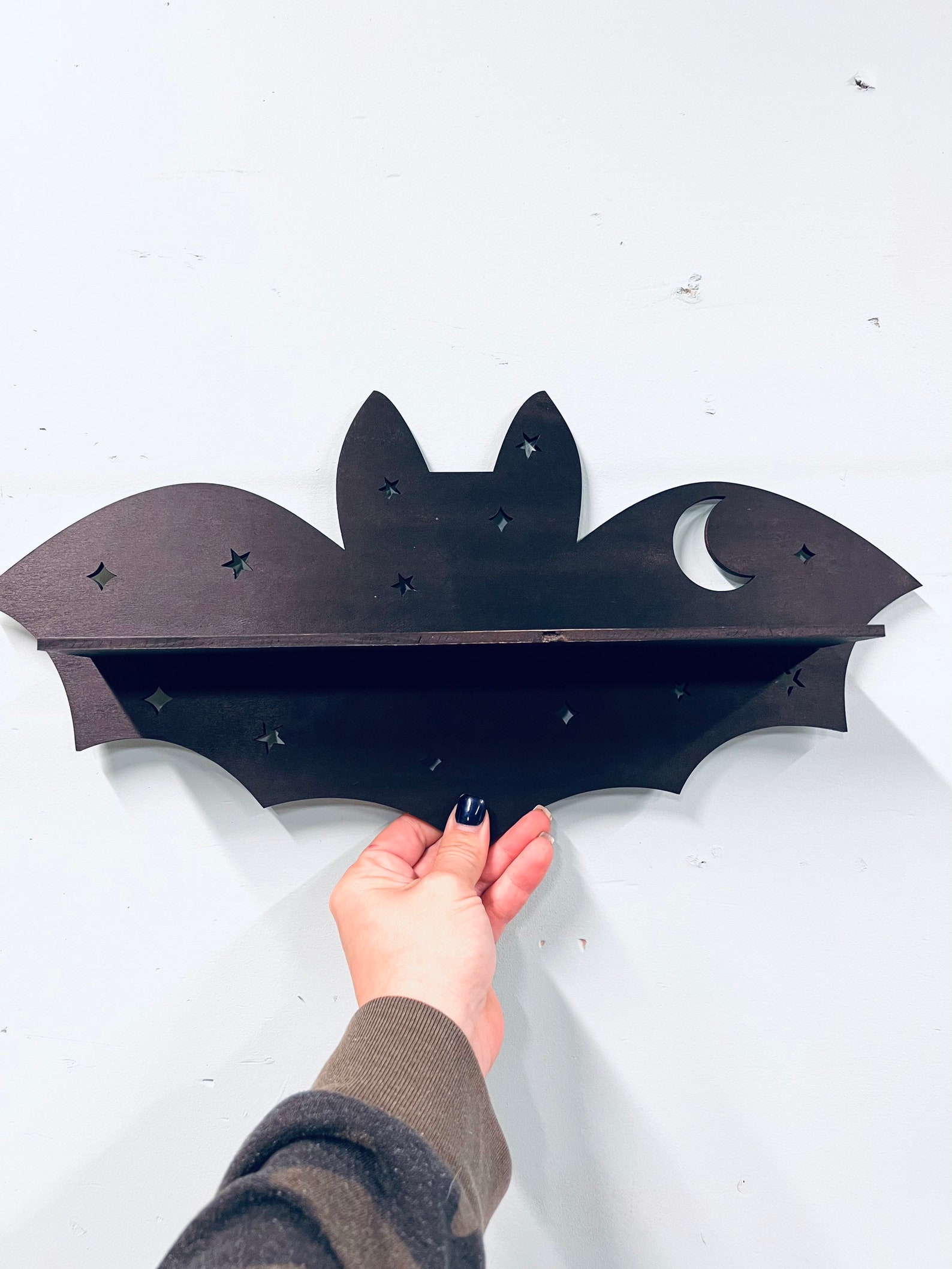 Bat Shelf Bat Crystal Shelf Bat Home Decor Celestial Decor - Etsy