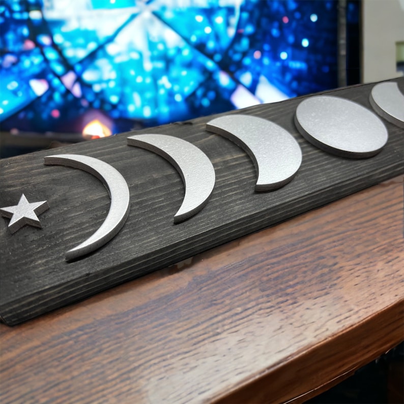 Moon Phase Sign, Moon Phase Plaque, Moon Home Decor, Pick Your Own ...
