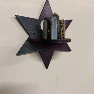 Celestial Star Wall Shelf, Crystal Shelf, Mini Shelf, Celestial Star ...