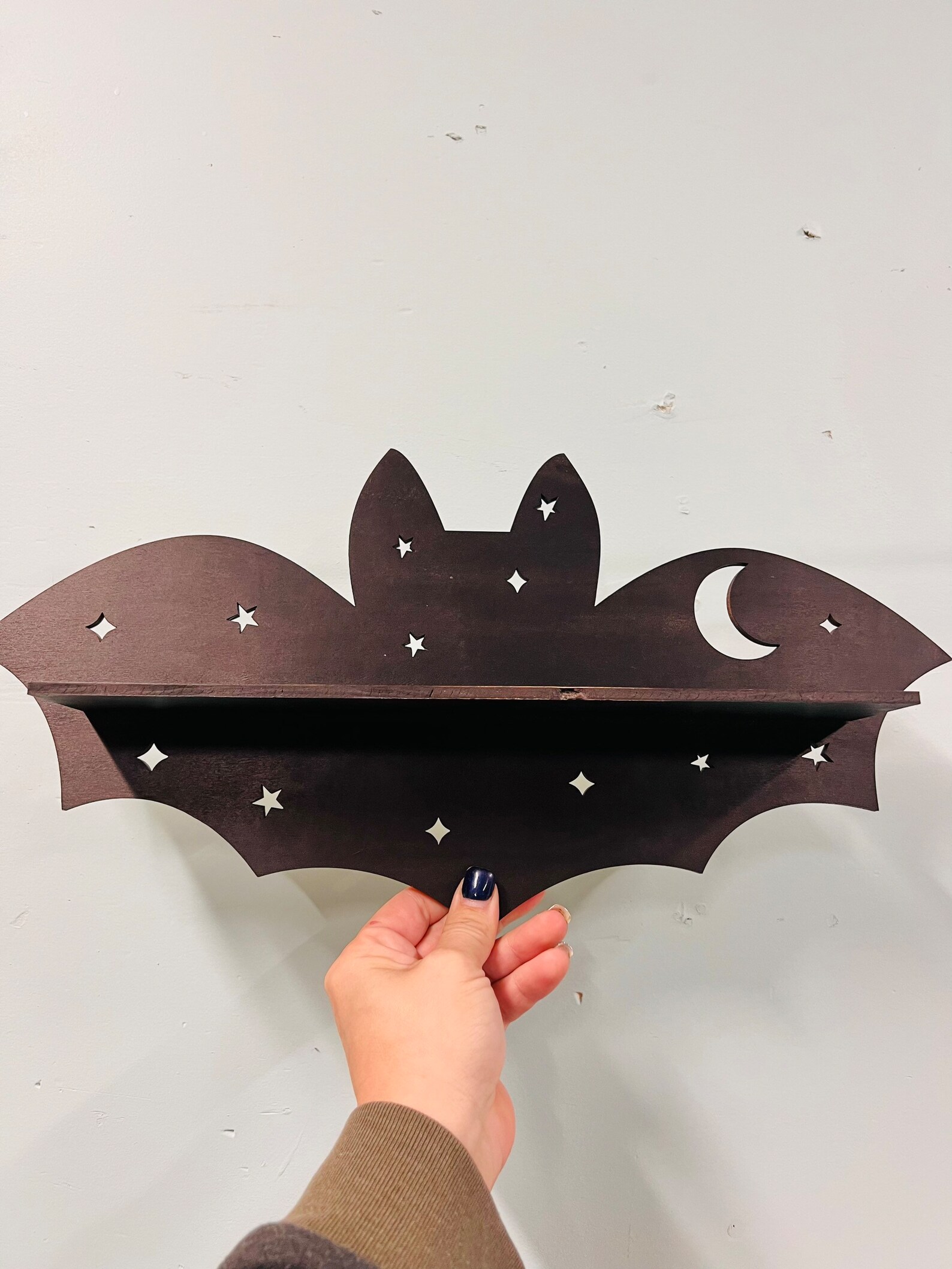 Bat Shelf Bat Crystal Shelf Bat Home Decor Celestial Decor - Etsy